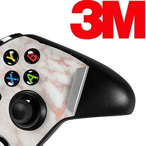 Skinit Decal Gaming Skin Compatible with Xbox One S Controller - Originally Designed Rose Gold Marble Design