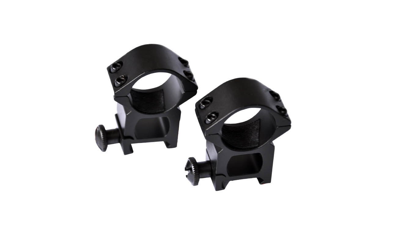 Tactical Scorpion Gear TSG-GMW01C 1" Aluminum High See Through Scope Laser Weaver Picatinny Mount - Black