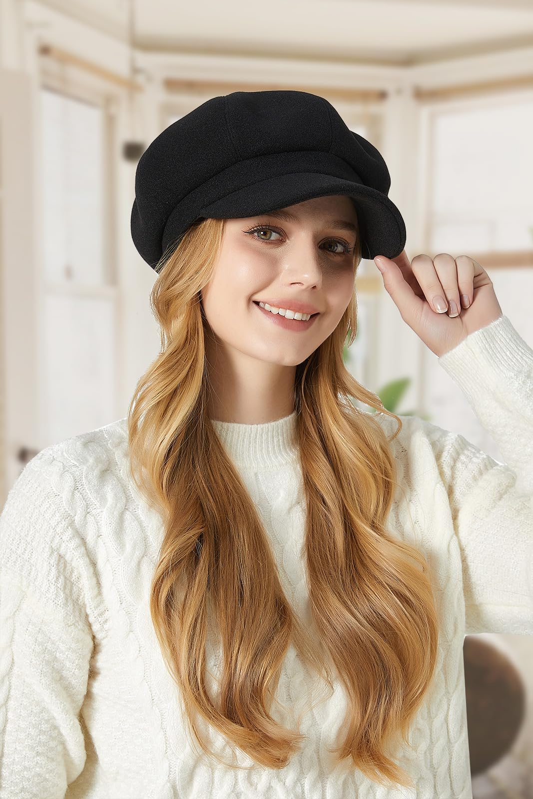 Sumolux Women Beret Cap Newsboy Hat French Wool Classic Autumn Spring Winter Hats