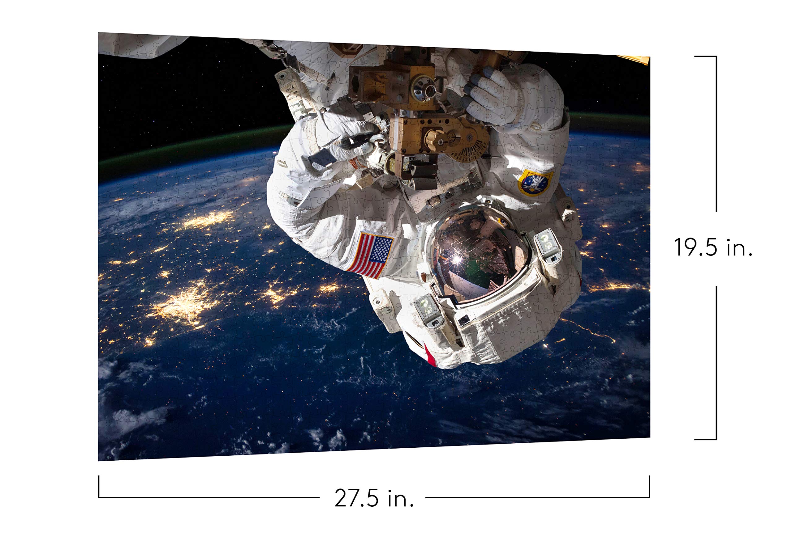 Puzzle Press | Spaceman Jigsaw Puzzle 1000 Piece Adult Puzzle - Extremely Challenging - Astronaut in Space