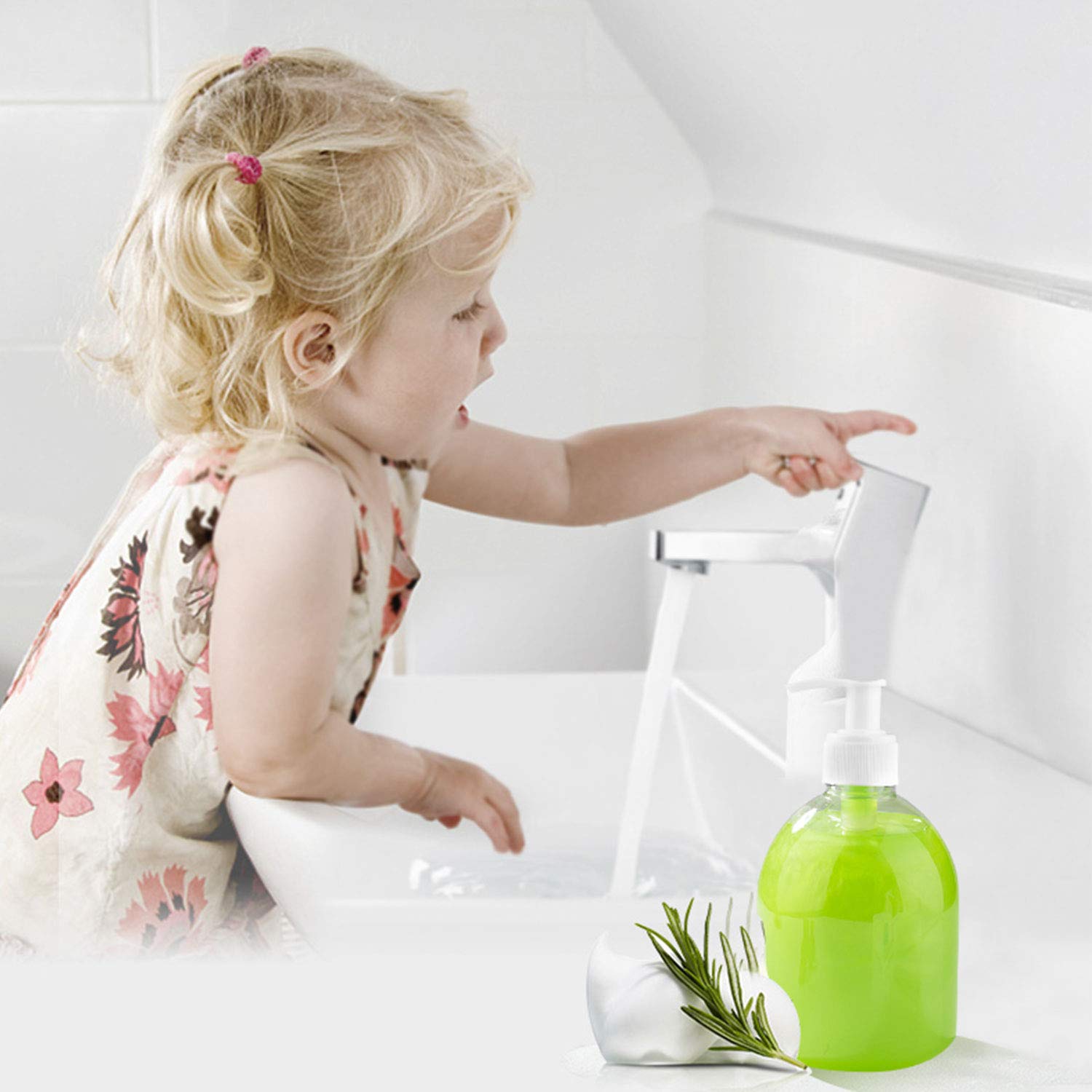 Soap Dispenser 16oz，Woaiwo-q Plastic Pump Bottle Empty Clear Shampoo Dispenser Bottles for Cleaning Solutions,Hair,Oils,(7 PACK)