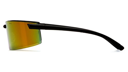Pyramex Surveyor Ice Orange Mirror Lens With Black Frame