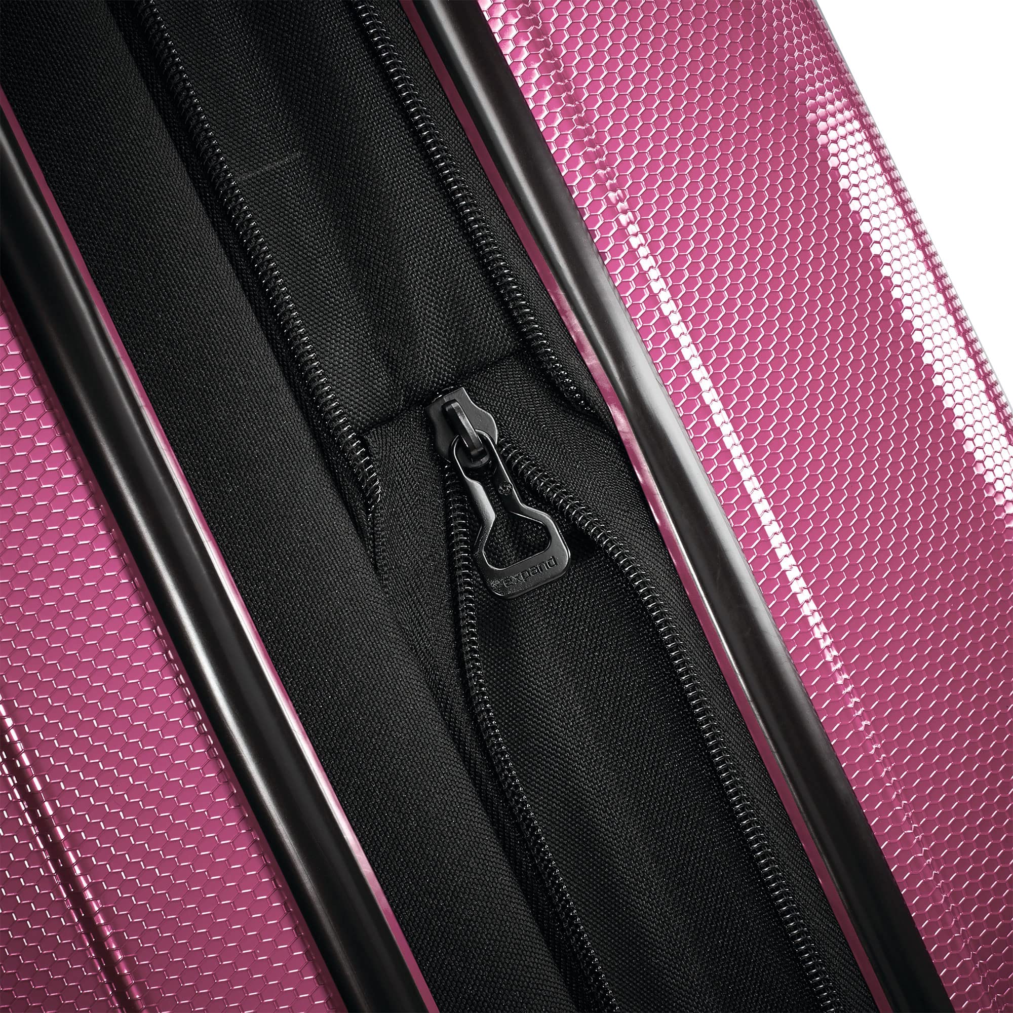 Samsonite SWERV DLX Spinner 4 Wheel 21 Inch Hard Side Travel Suitcase with Side Carry Handle, Telescopic Handle, and TSA Lock, Solar Rose