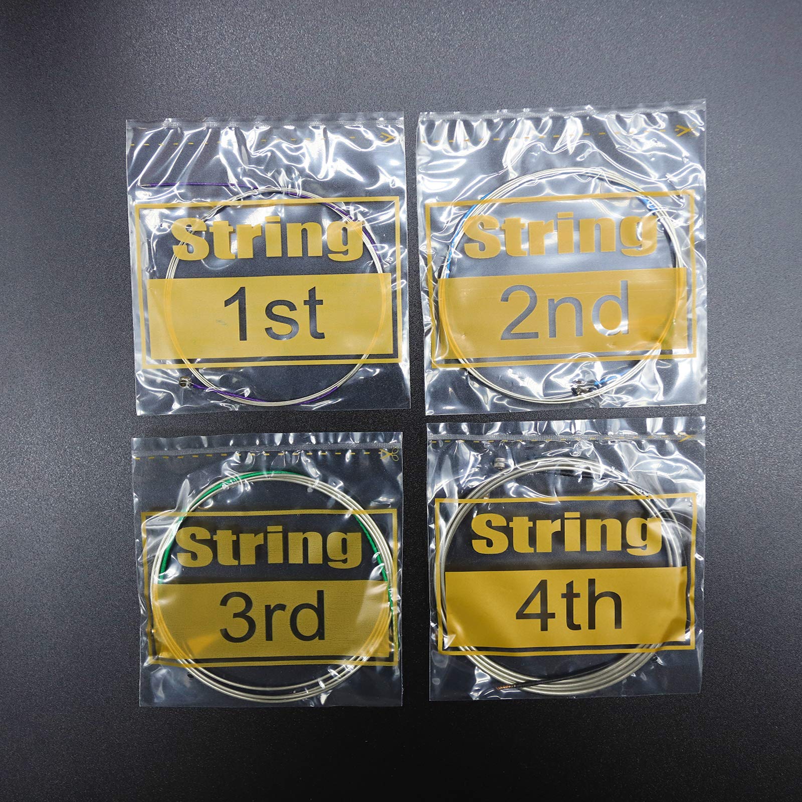 RAUYIVANY Viola strings set.Nickel-plated balls&stainless steel copper-nickel alloy wound, Medium tension,Suitable for practice and stage performances