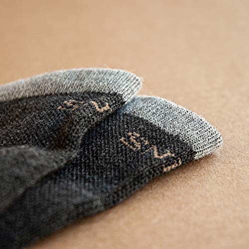 Snēk Cycling Merino Pedal Faster Sock - Heather/Charcoal Grey Medium (US Men's 7-9/US Women's 9-12)