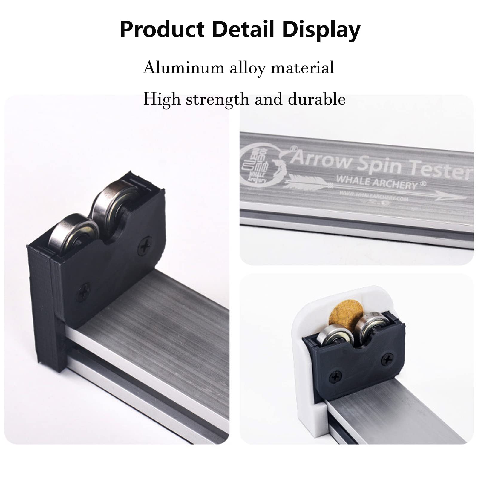 ZZYB Archery Arrow Spinner Tester Aluminum Alloy Arrow Balance Straightness Detector Arrow Spine Tester Vane Tuning Archery Accessories