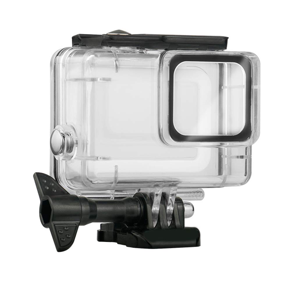 Protective Underwater Diving Housing Shell 45m with Bracket Waterproof Case Compatible with GoPro Hero 7 Silver/White Sports Action Camera