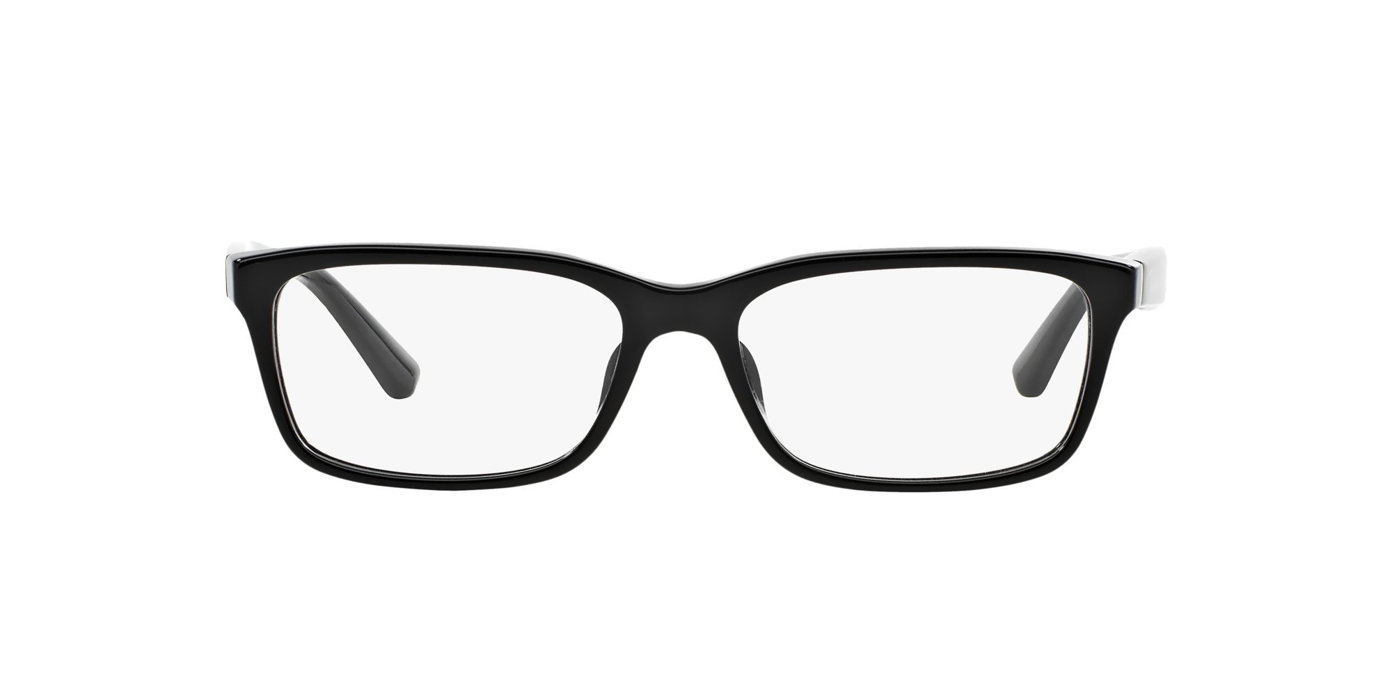 Ray-Ban Men's RX5296D Square Prescription Eyeglass Frames, Black/Demo Lens, 55 mm