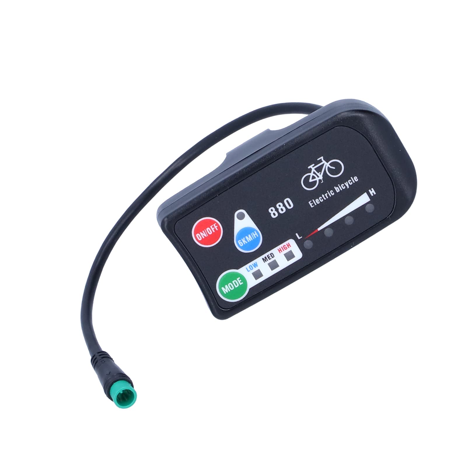 YUUGAA Electric Bicycle Display,Electric Bicycle for KT‑LED880 Display E‑Bike 36V 48V Display Meter E‑Bike Accessories