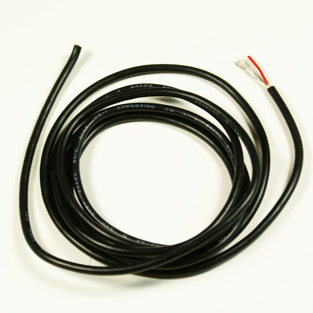 Shielded 2-Conductor Guitar Circuit Wire Hookup Wire 6-Foot 24 AWG