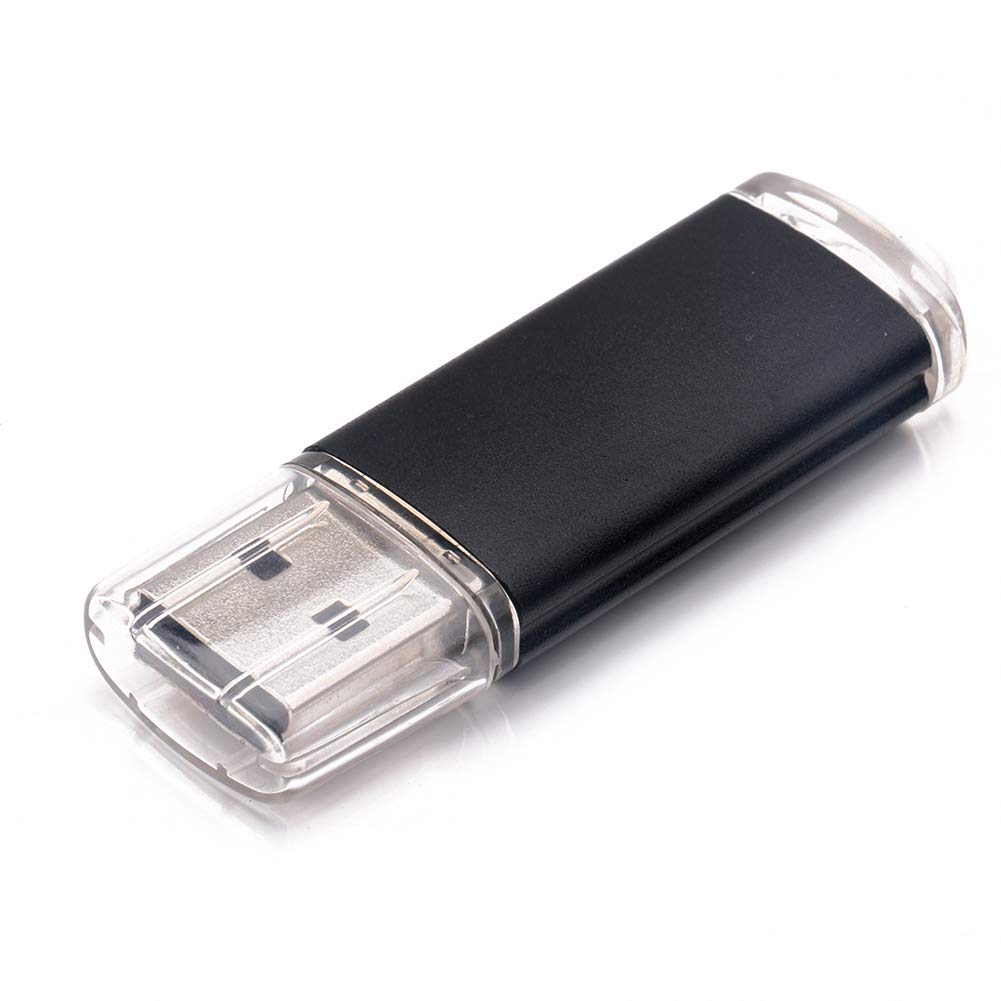 schicj133mm High Speed Transparent Lid USB Flash Drive Pen/U Disk/USB Flash Drive/USB Memory Stick/Flash Drive/Data Storage Memory Stick for Computer Notebook Laptop Black 128mb