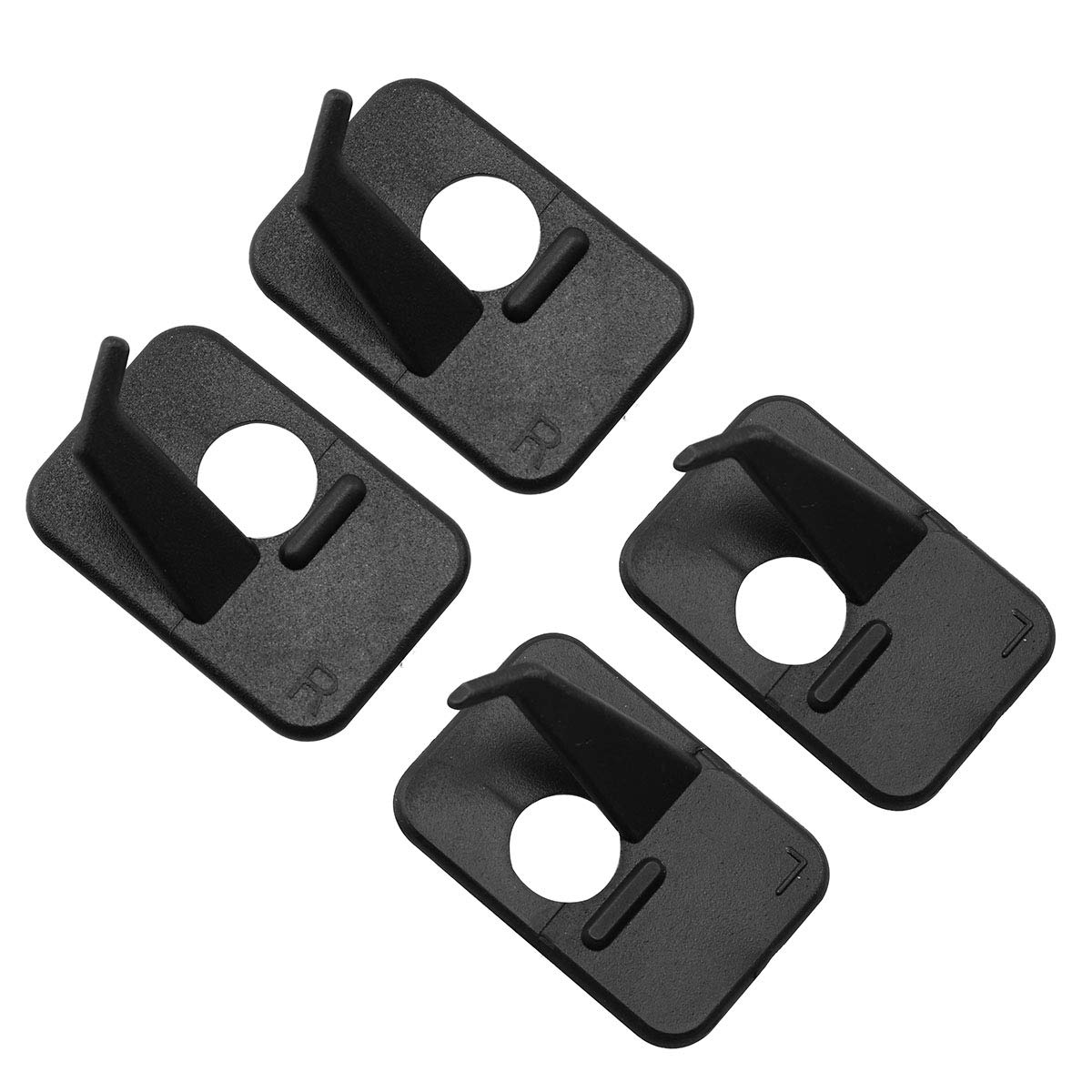 ZRM&E 8pcs Black Plastic Arrow Rest Archery for Recurve Bow Outdoor Sport Bow Arrow Equipment (4 x Right Hand + 4 x Left Hand)