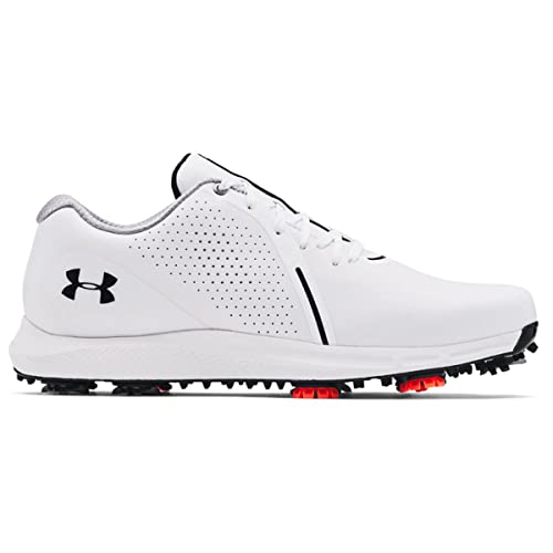 Under Armour Men's Charged Draw RST, White (100)/Black, 7.5 Wide US