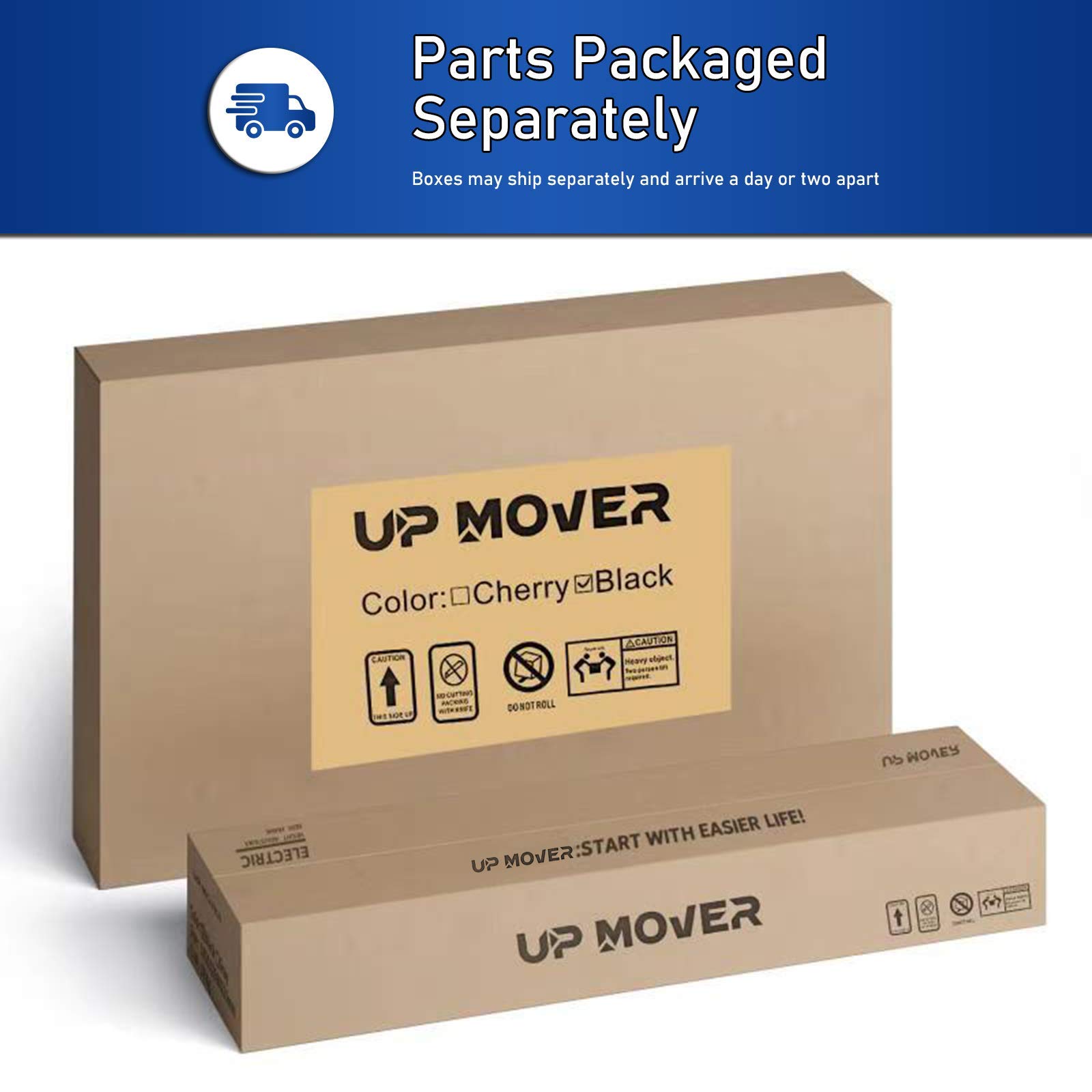 Up Mover Adjustable Standing Desk, 44×24 Inches Height Adjustable Desk, Electric Sit Stand Home Office Desks