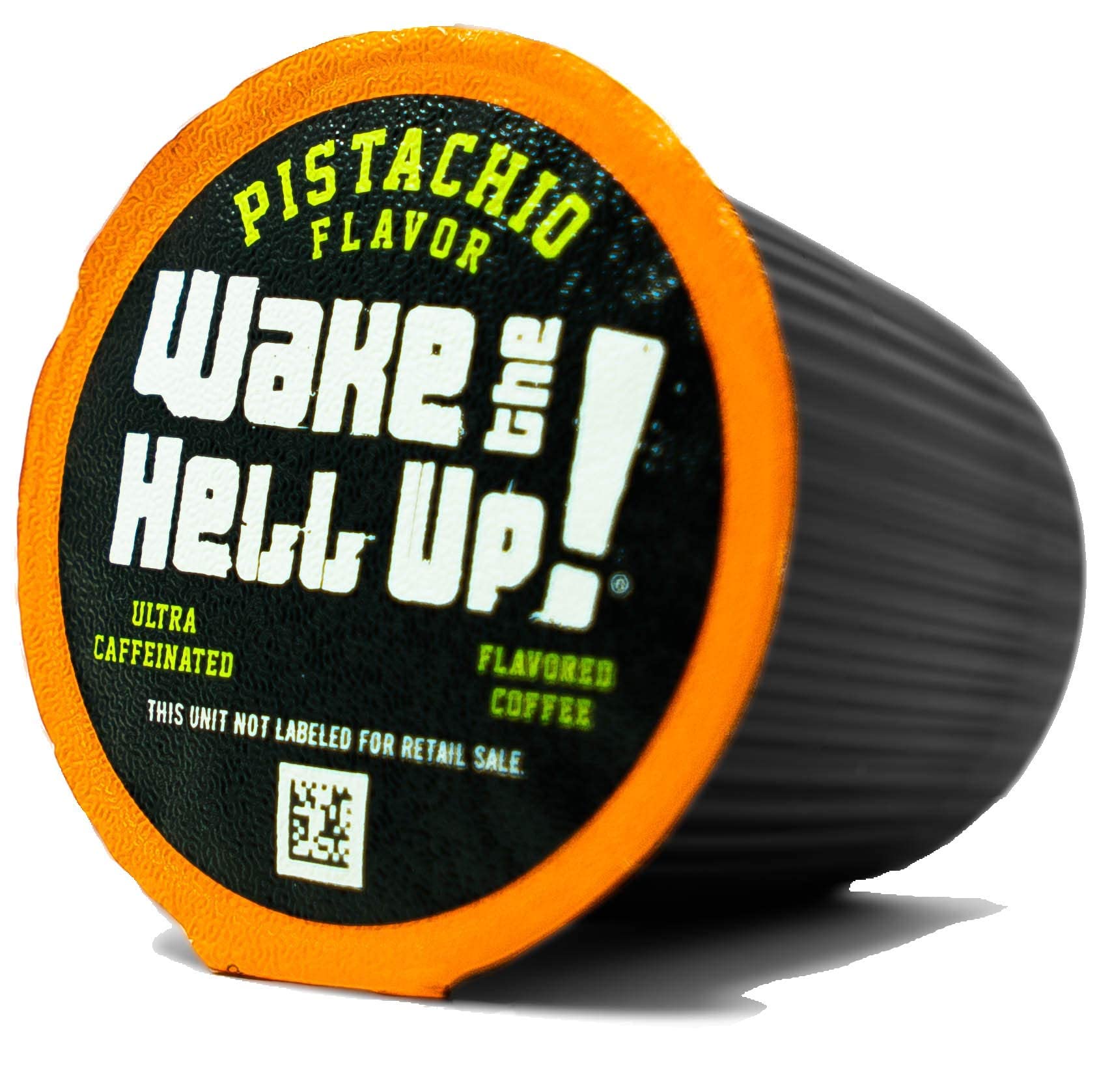 Wake The Hell Up!® Pistachio Flavored Single Serve Coffee Pods Of Ultra-Caffeinated Coffee For K-Cup Compatible Brewers | 12 Count, 2.0 Compatible Pods