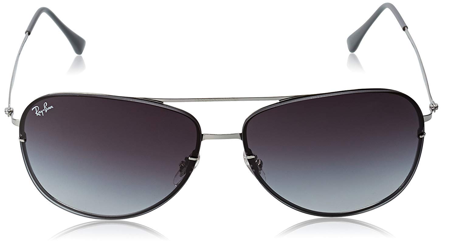 Ray-Ban Men's RB8052 Sunglasses 61mm, gray, 61 mm