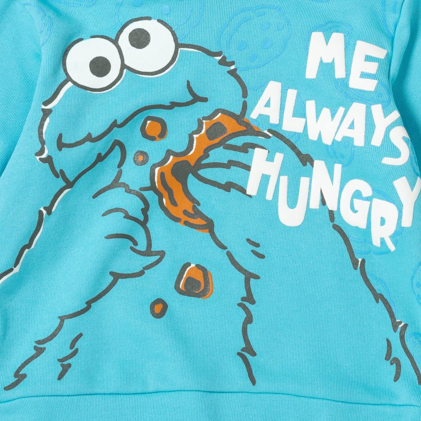 Sesame Street Cookie Monster Toddler Boys Fleece Pullover Hoodie and Pants Outfit Set Blue 3T