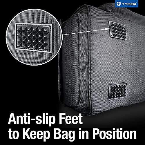 Tyger Rear Underseat Cargo Storage Bags Organizer Large & Small Size Combo (5.5 & 13 Gallons) Compatible with Ford, Chevy, Ram and Toyota Crew Cab Full Size Pickup Trucks | TG-CB3U2218