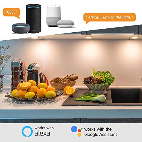 SUNTHIN Smart Recessed Lighting, 6 inch LED Recessed Downlights Retrofit RGB Recessed Ceiling Can Lights, Color Changing and Tunable White, Voice Control Alexa & Google Assistant,13W,1100LM (4 Pack)