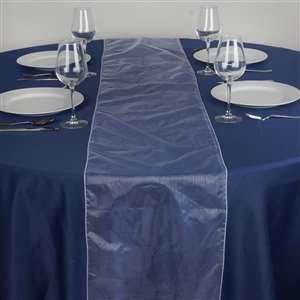TABLECLOTHSFACTORY White Organza Table Runner