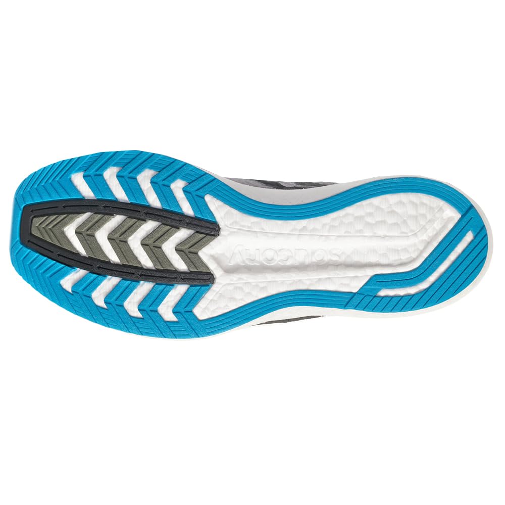 Saucony Men's Endorphin Speed Running Shoe, Alloy/Topaz, 13