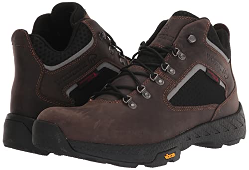 Wolverine Men's Guide Ultraspring Waterproof Construction Boot, Gravel, 10 X-Wide