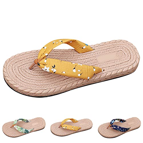 Women's Summer Thong Sandals House Slippers Open Toe Casual Cool Flip Flops Non Slip Stylish Comfy Beach Sandal Green