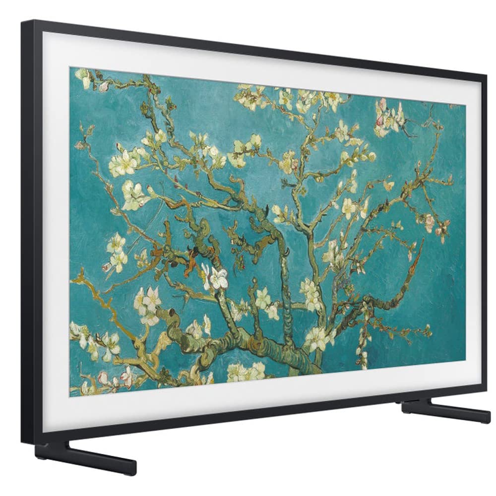 SAMSUNG QN32LS03CB 32 inch The Frame QLED HDR 4K Smart TV Bundle with Deco Gear 60W 2.0 Channel Soundbar, 19-45 inchTV Wall Mount Bracket Bundle and 6-Outlet Surge Adapter (2023 Model)