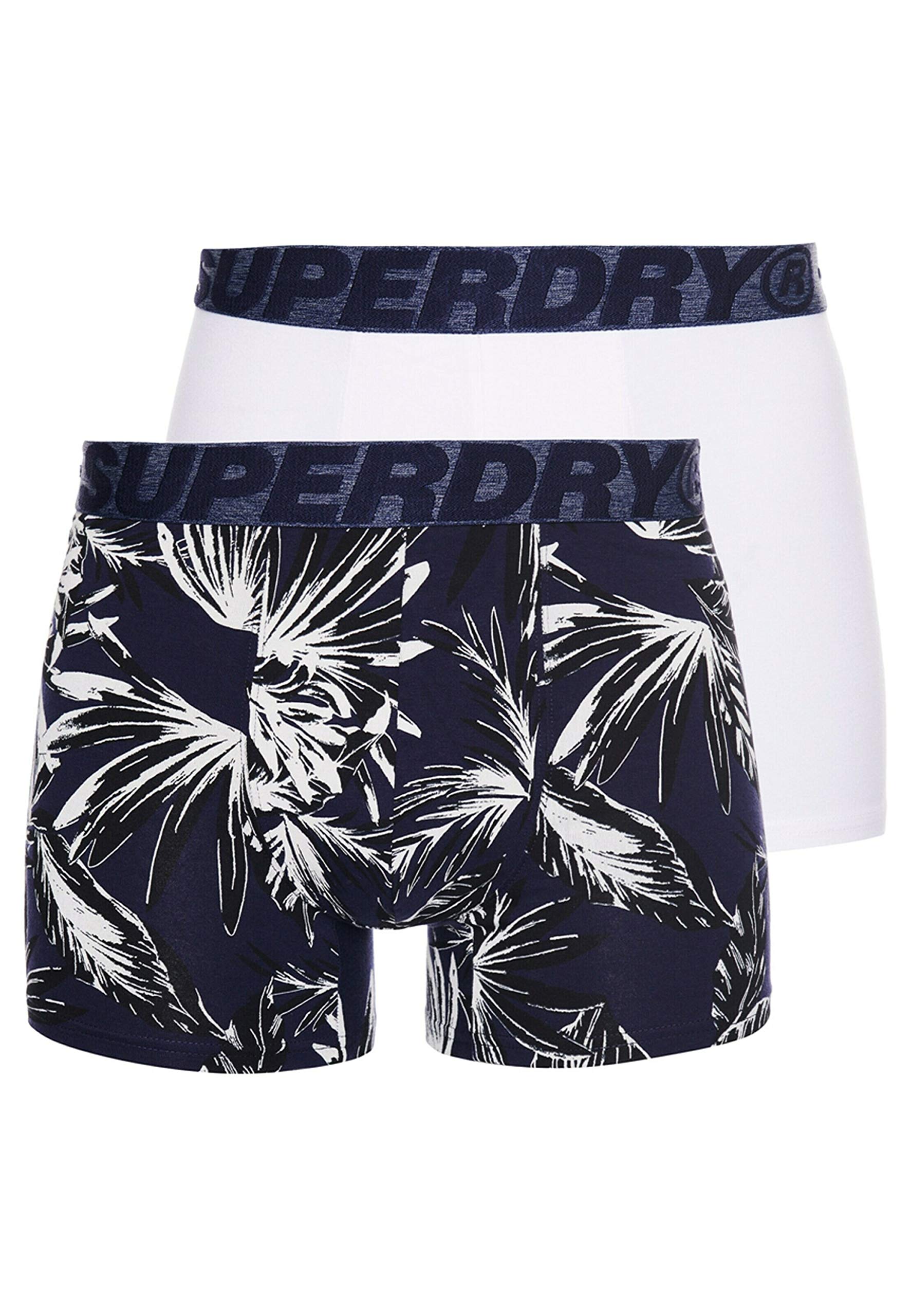 Superdry Mens Organic Cotton Boxer Double Pack White Multipack Size Xl