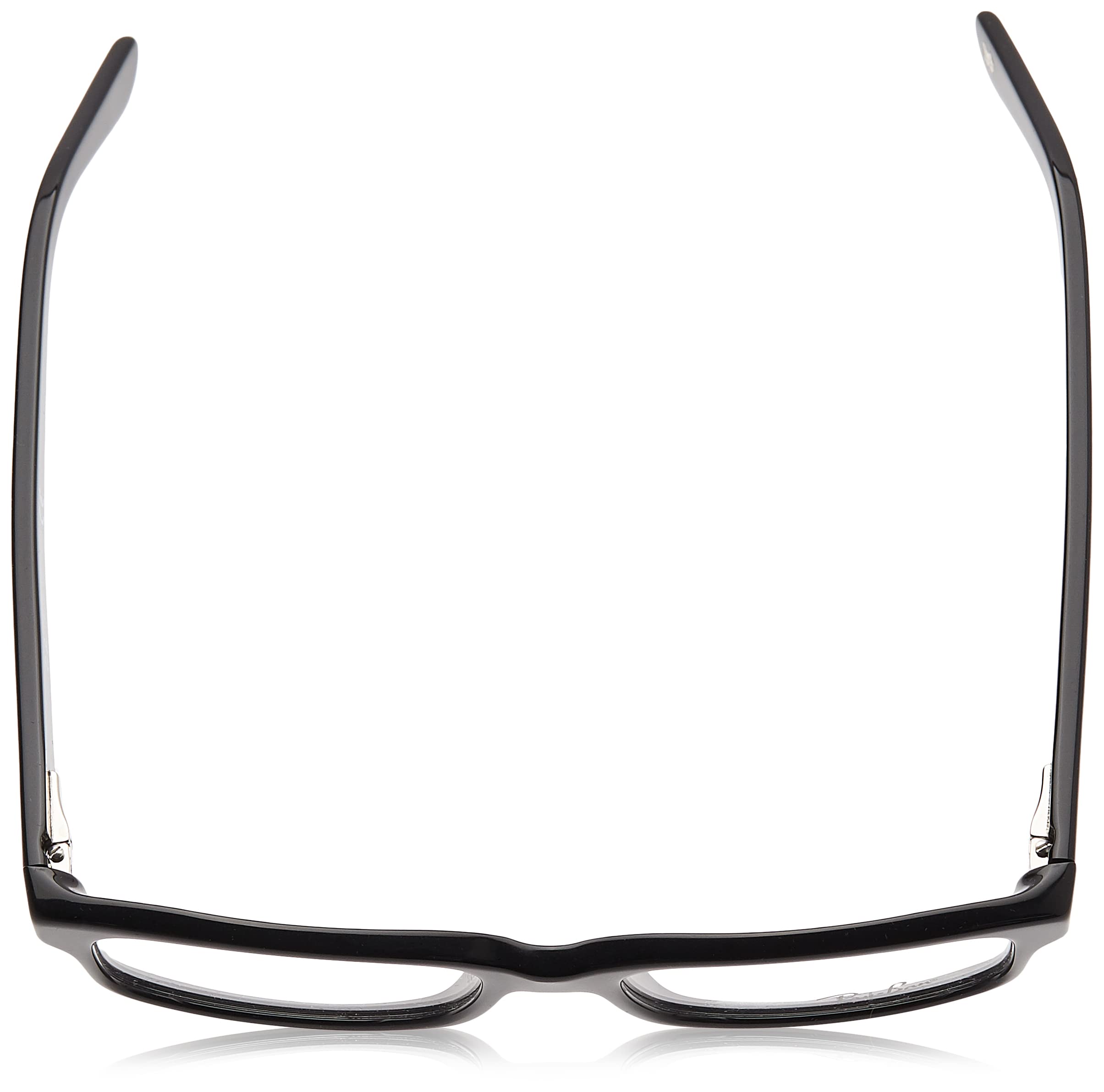 Ray-Ban RX5187 Rectangular Prescription Eyeglass Frames, Black/Demo Lens, 50 mm