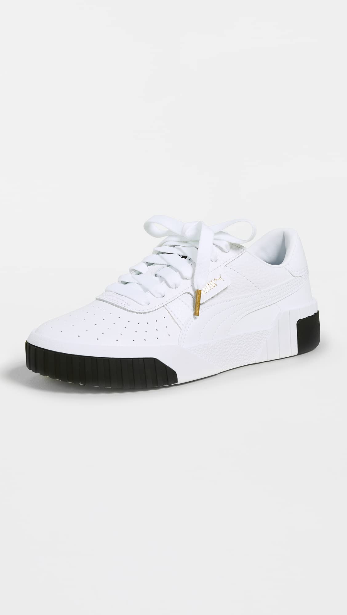 PUMA Womens Cali Sneaker, PUMA Womens white-PUMA Womens black, 6
