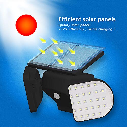 Solar Light,Outdoor 56LED Human Induction Landscape Street Light,Wall Light for Home Garden Lawn Road Hallway Stadium Garage,Patio,Driveway(2 Pack)