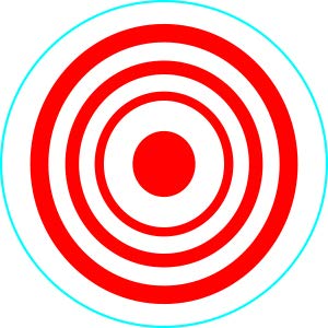 Urinal Fly Toilet Stickers, 12 Pack, Red Bullseye Target, 80% Cleaner Bathrooms in Minutes!