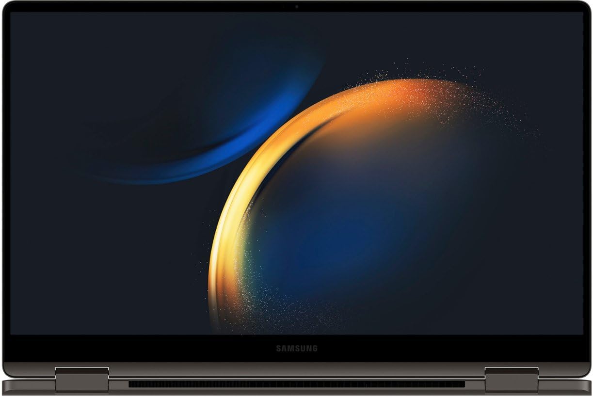 Samsung Galaxy Book3 360 2-in-1 Laptop 15.6"" FHD AMOLED Touchscreen 13th Gen Intel 12-Core i7-1360P 16GB RAM 2TB SSD Backlit Fingerprint Thunderbolt Fast Charging Long Battery Life Win11 Gray, Black