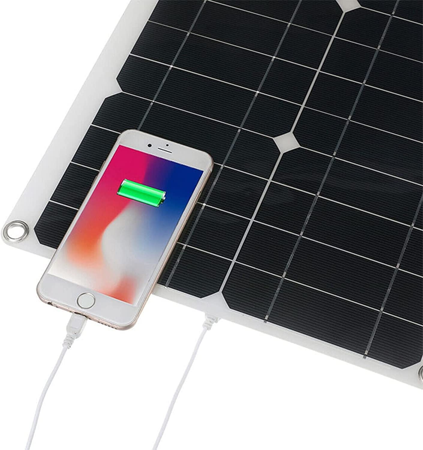 QIANMEI Solar Power Kit 300W 12V Solar Panel with Solar Charge Controller ｜ High-Efficiency Monocrystalline Module PV Power for RV, Boats, Trailer, Camper, Marine,Off-Grid System