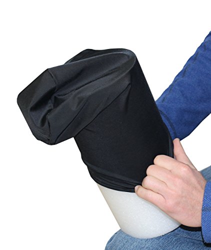 Rehabilitation Advantage HighDensity Foam Roller Fabric, White with Cover, 8" Long, 1 Count