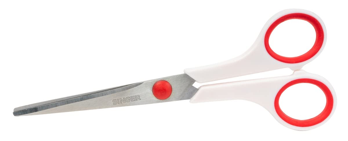 SINGER 00447 6-3/4-Inch Fabric Scissors with Comfort Grip,