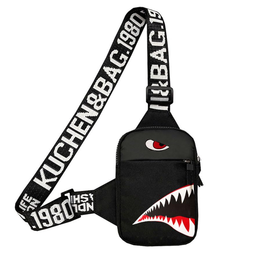 WRLDMCWLQ Shoulder Bag Sling Bag Men Women Small Bag Crossbody Bag Casual Phone Chest Bag for Travelling Hiking