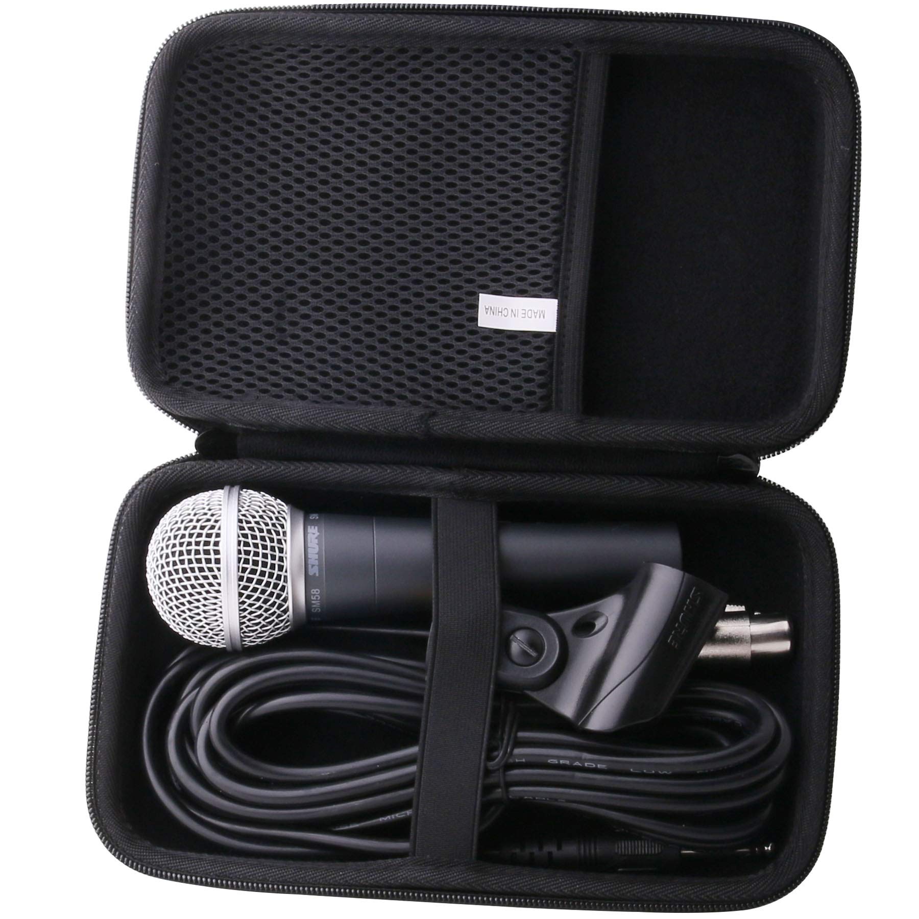 waiyu Hard EVA Carrying Case for Shure SM58 Cardioid Dynamic Vocal Microphone ,Shure Brand Multiple Models of Microphones Case