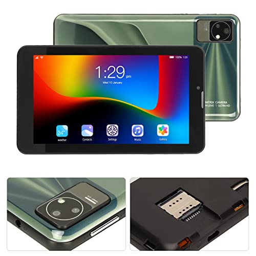UPQRSG 7 Inch Tablet, Android 10.0 Smart Tablets 4GB 32GB Storage 128GB Expandable, 1960x1080 HD Resolution Display 5.0 BT WiFi Tablet, Dual Camera, 6000mAh Battery(US)