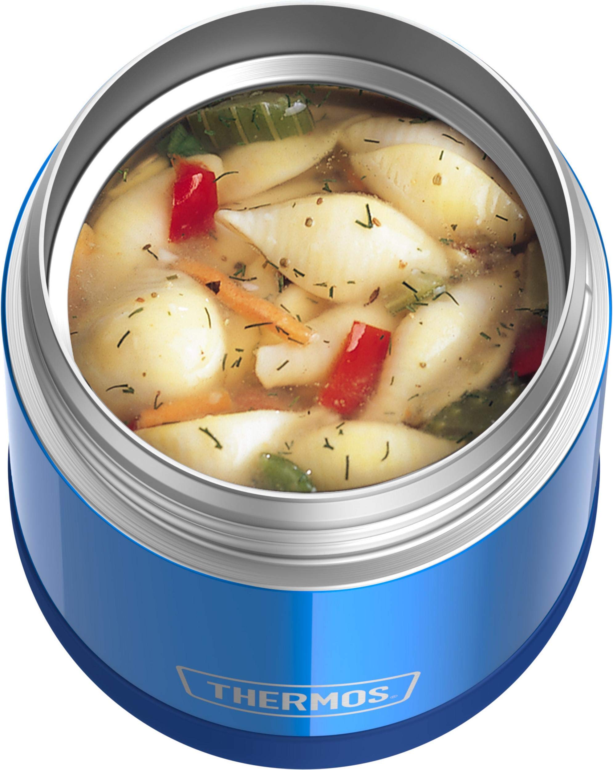 Thermos Stainless Steel Vacuum 10 Ounce Food Jar, Blue