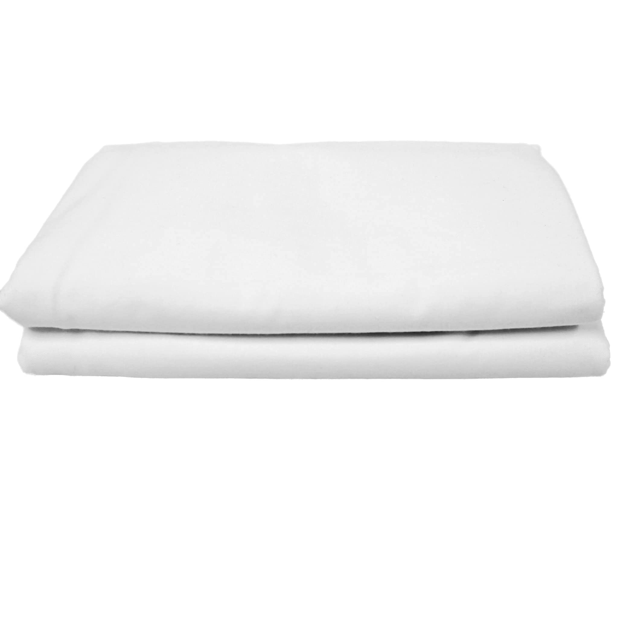 Shason Textile 100% Cotton Solid Fabric 45" Wide for Quilting Projects and Sewing, Sold by The Yard (1 Yard, White)