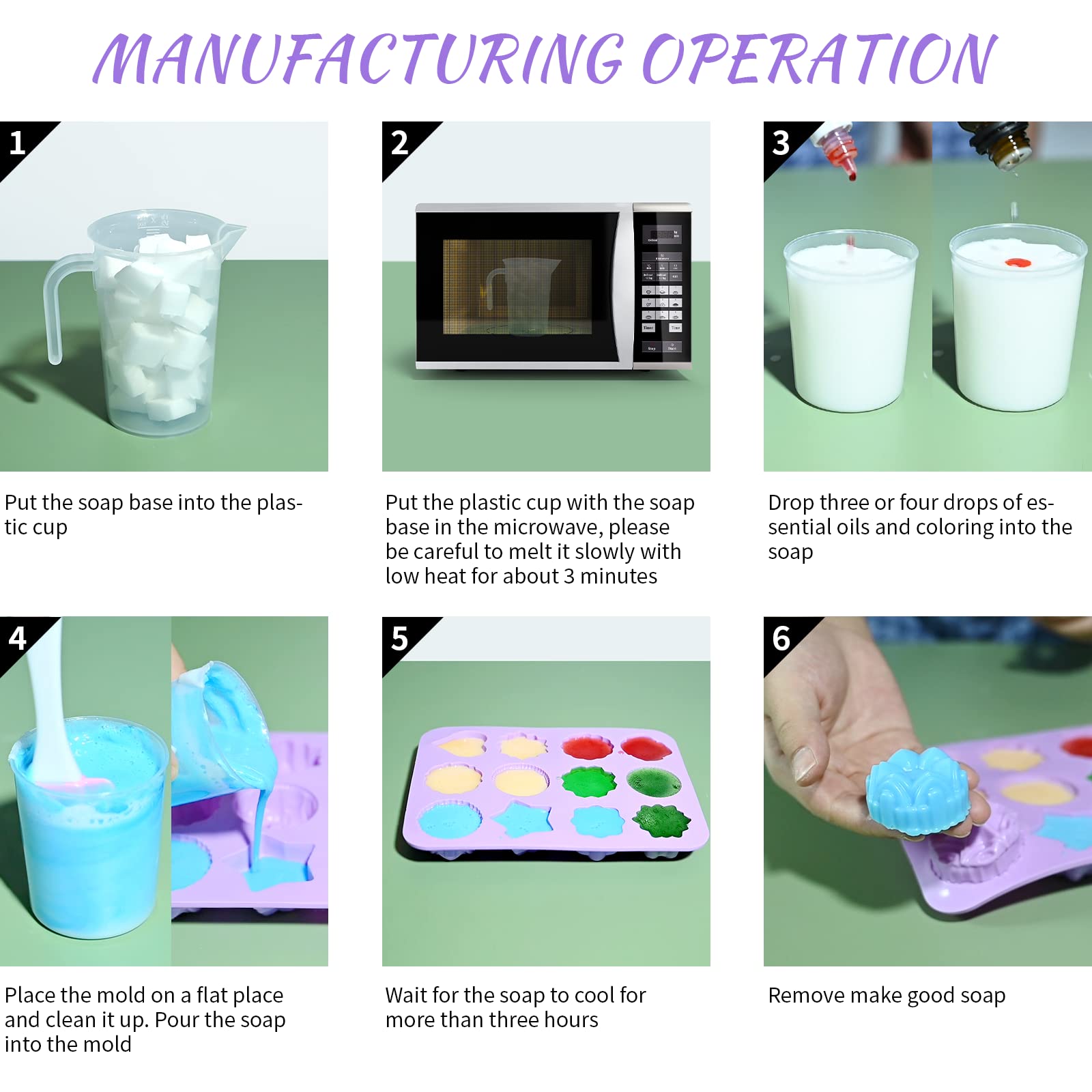 Soap Making Kit for Beginner with 1.1 lb Soap Base, DIY Soap Making Supplies for Adults with Exquisite Packaging Accessories