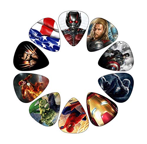 SuperHeroes Guitar Picks(Avengers 10 in a pack)