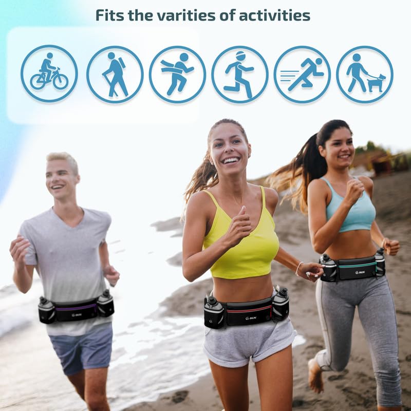 Running Waist Pack With 2 Water Bottles