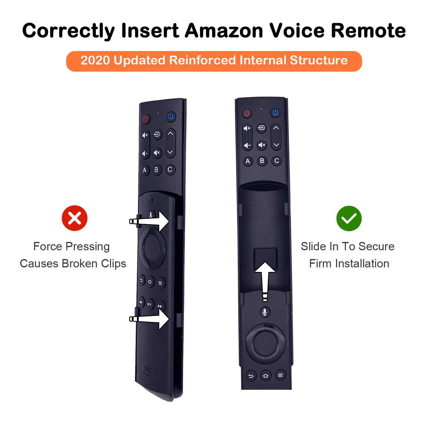 SofaBaton F2 Universal Remote Attachment for Amazon Fire TV Streaming Player（2020 Updated, Alexa Voice Remote NOT Included）