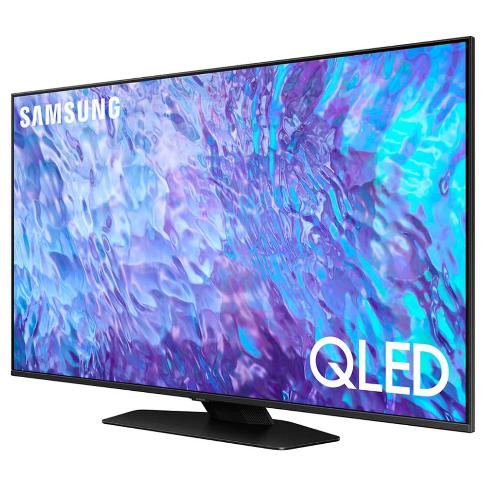 SAMSUNG QN55Q80CA 55 Inch QLED 4K Smart TV Bundle with 1 YR CPS Enhanced Protection Pack (2023 Model)