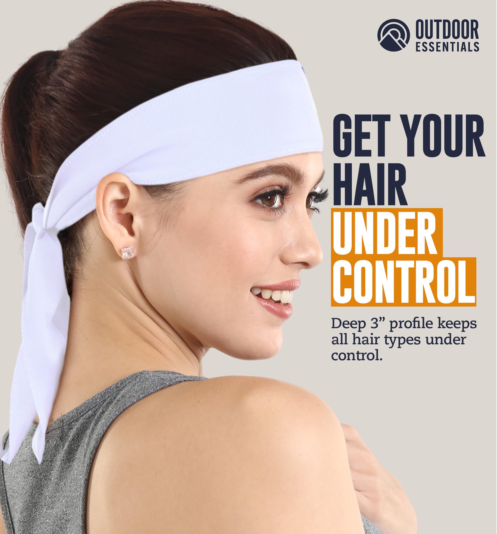 Tie Headband for Women & Men - Ninja Headbands, Head Tie for Running, Basketball, Football & Athletics,Cooling Headband