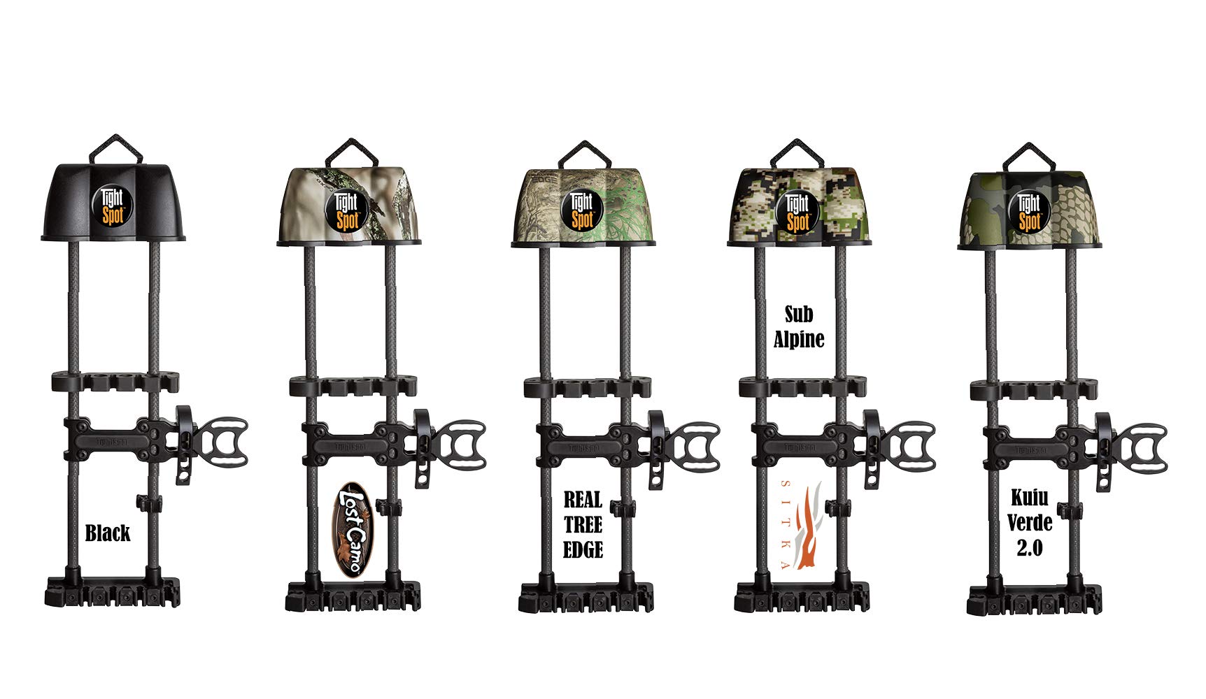 Tightspot Quiver Hunting Shooting Archery Lightweight Compact Rise 5 Arrow Quiver, Kuiu Verde 2.0, Right Hand