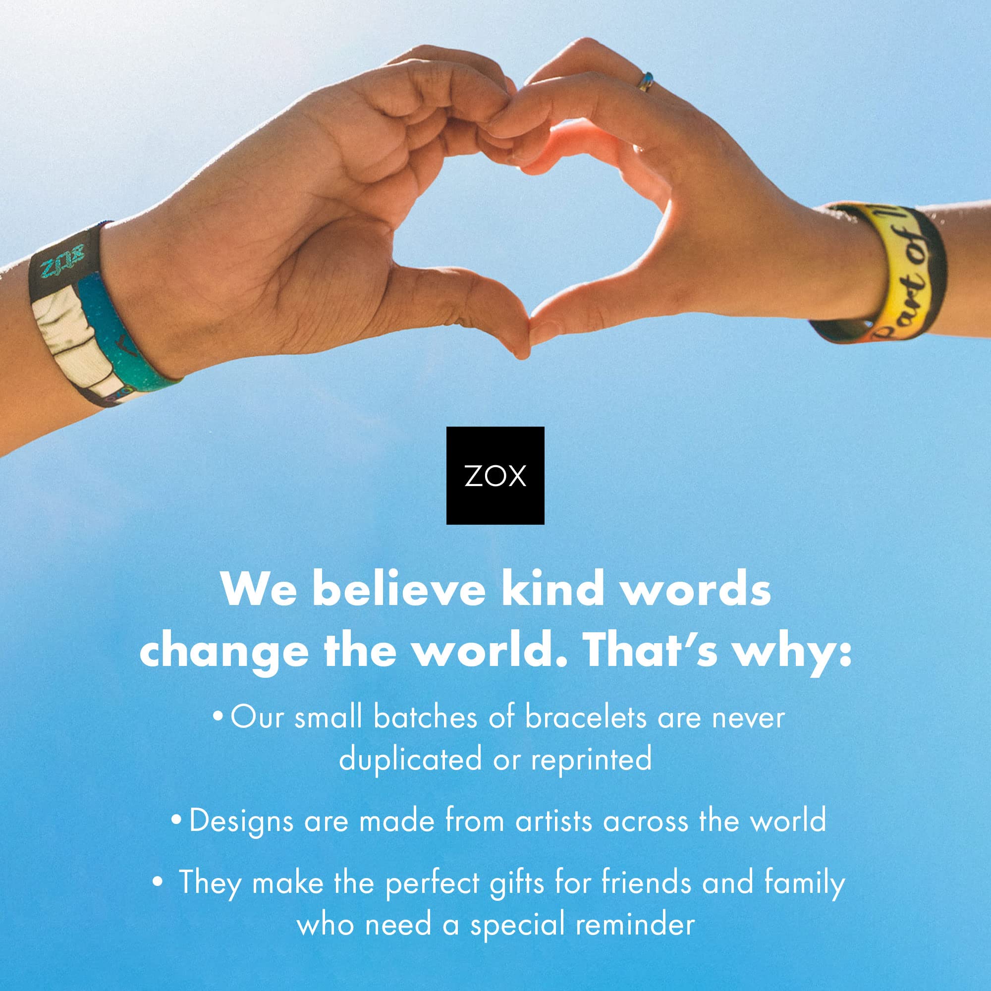 ZOX Bracelets β The One You Feed | Stretchy Elastic Band with Motivational Affirmations and Beautiful Artwork, Great Gift for Men, Women, and Kids (Medium)